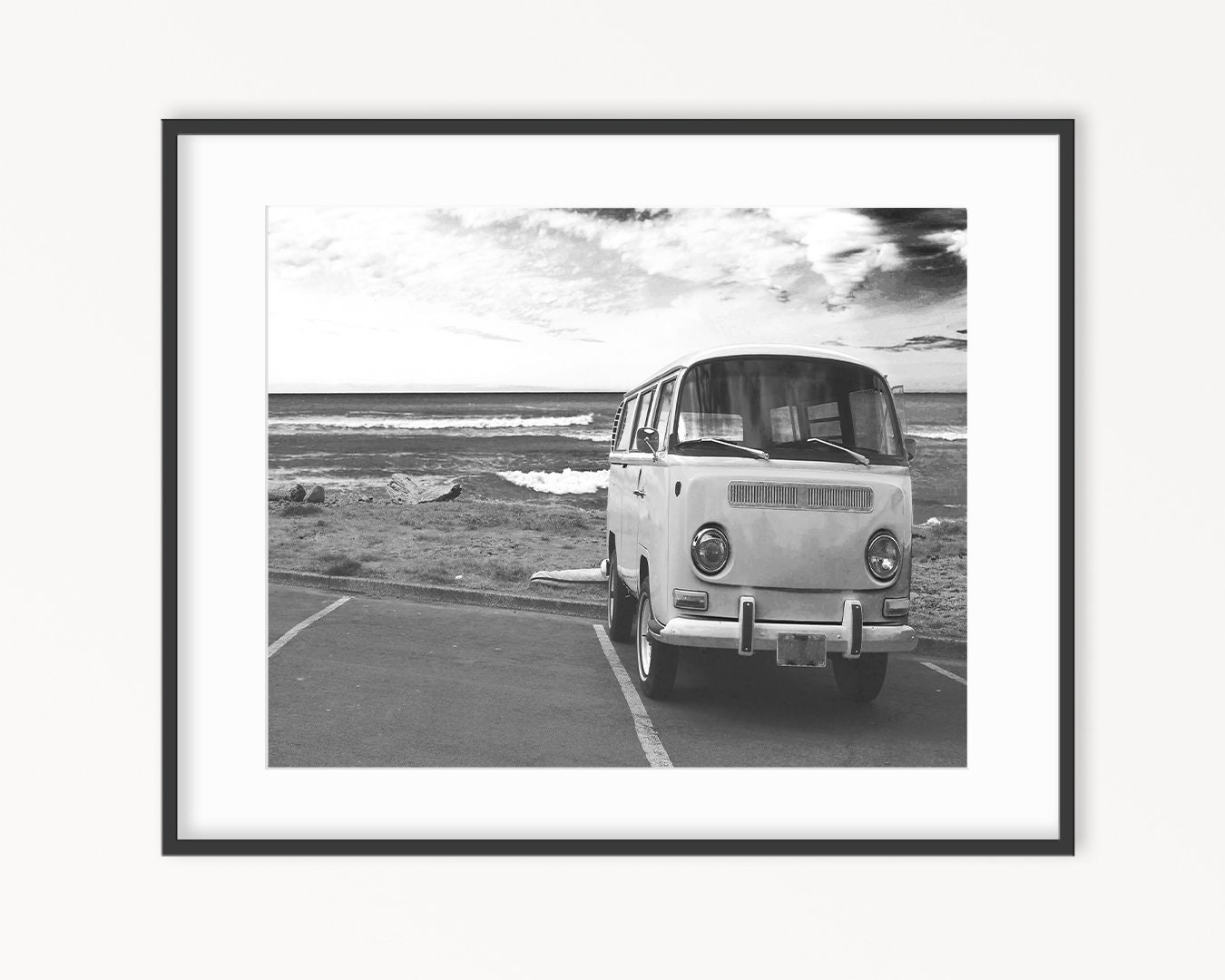 Printable VW Bus Decor Coastal Wall Art Tropical Prints - Etsy