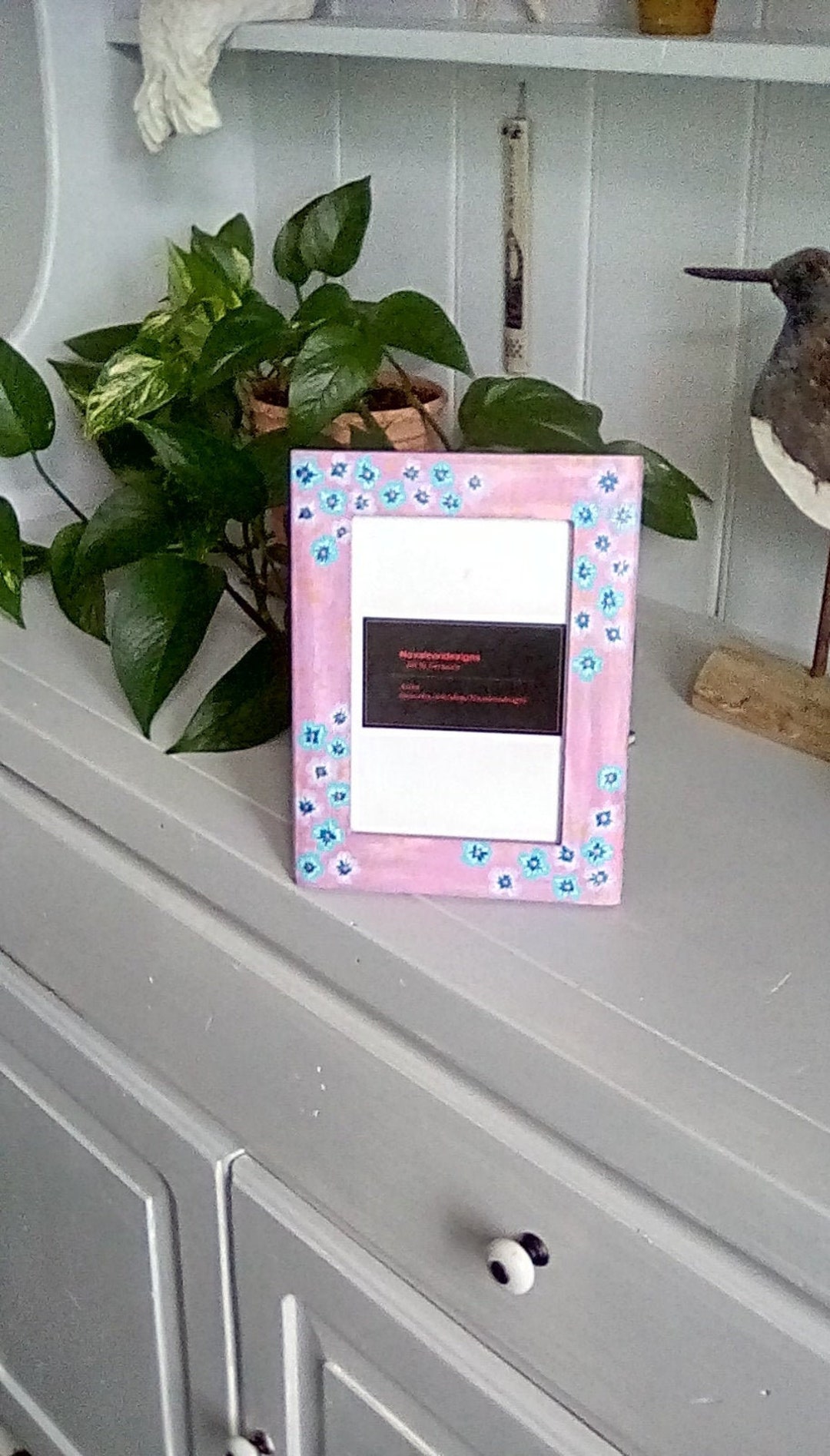 Hand Painted Wooden Picture Frame - Etsy