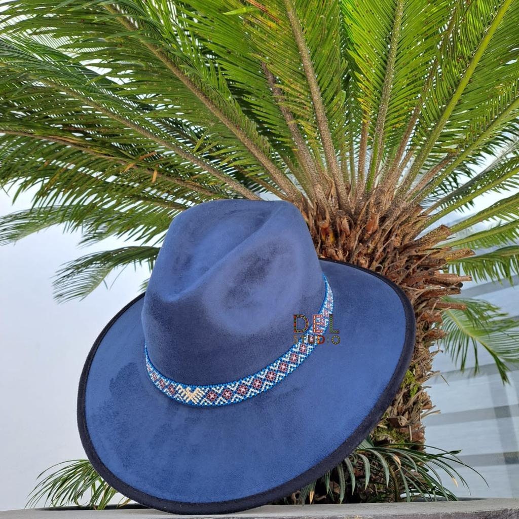 Huichol Indian Hat Wixarika Art - Etsy