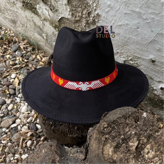 Huichol Indian Hat Wixarika Art - Etsy