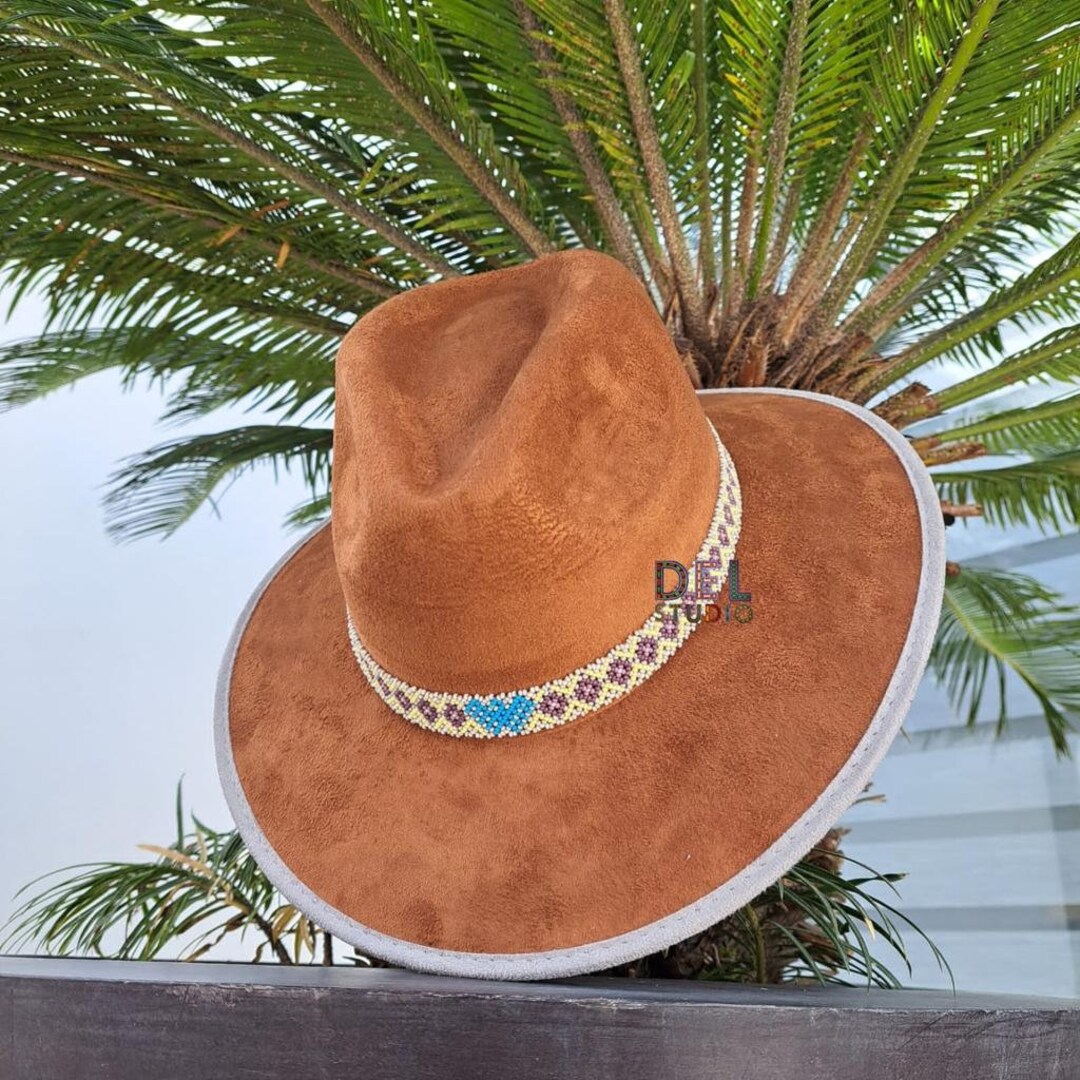 Huichol Indian Hat Wixarika Art - Etsy