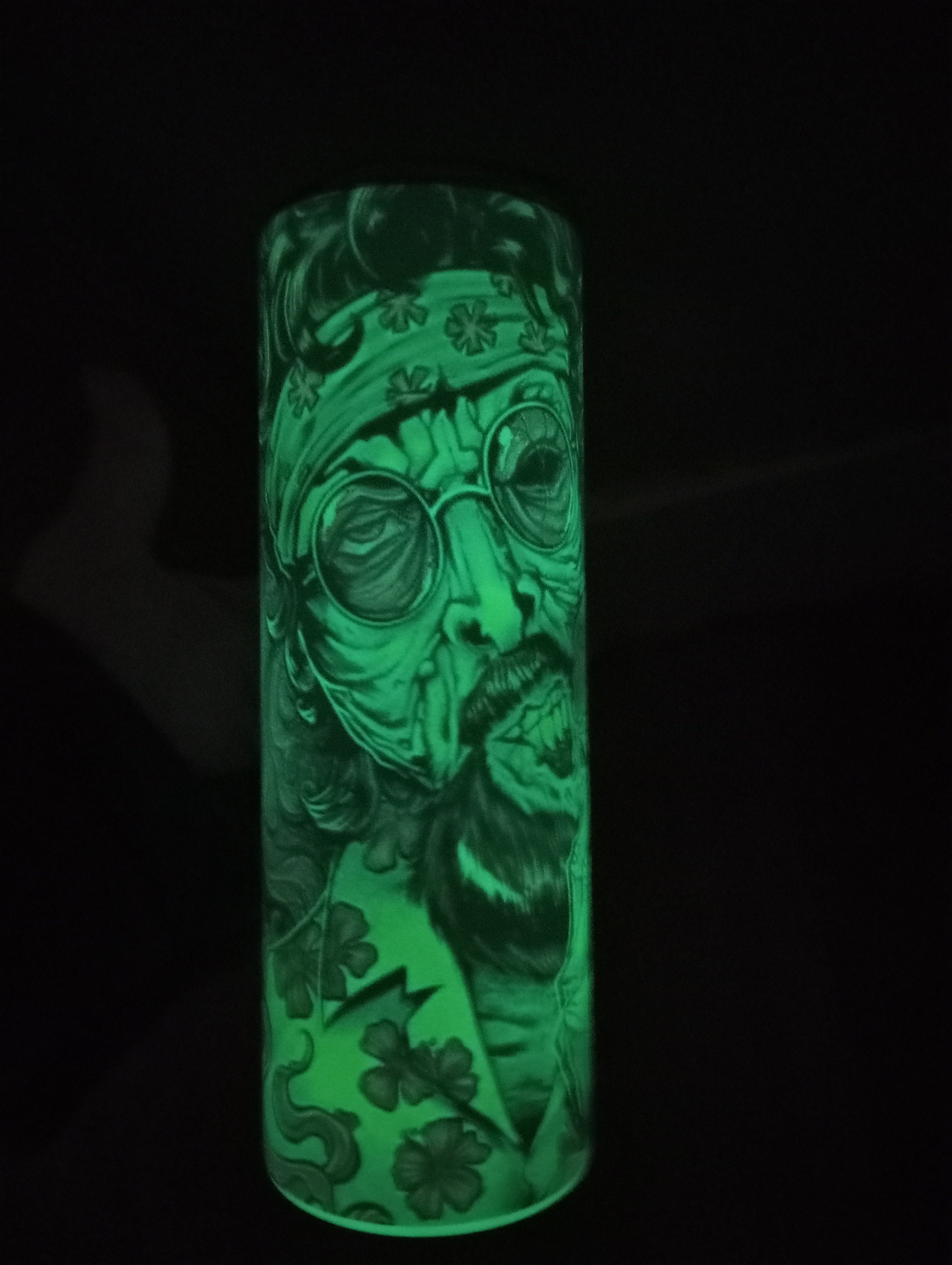 20oz Glow in the Dark Cheech and Chong Trippy Images up in - Etsy