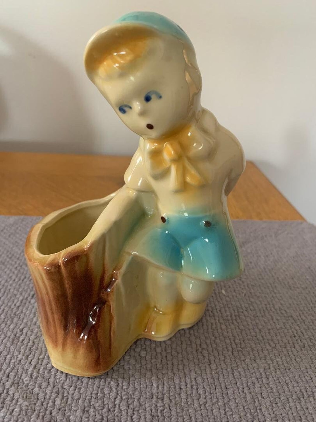 Shawnee Pottery Boy Planter - Etsy