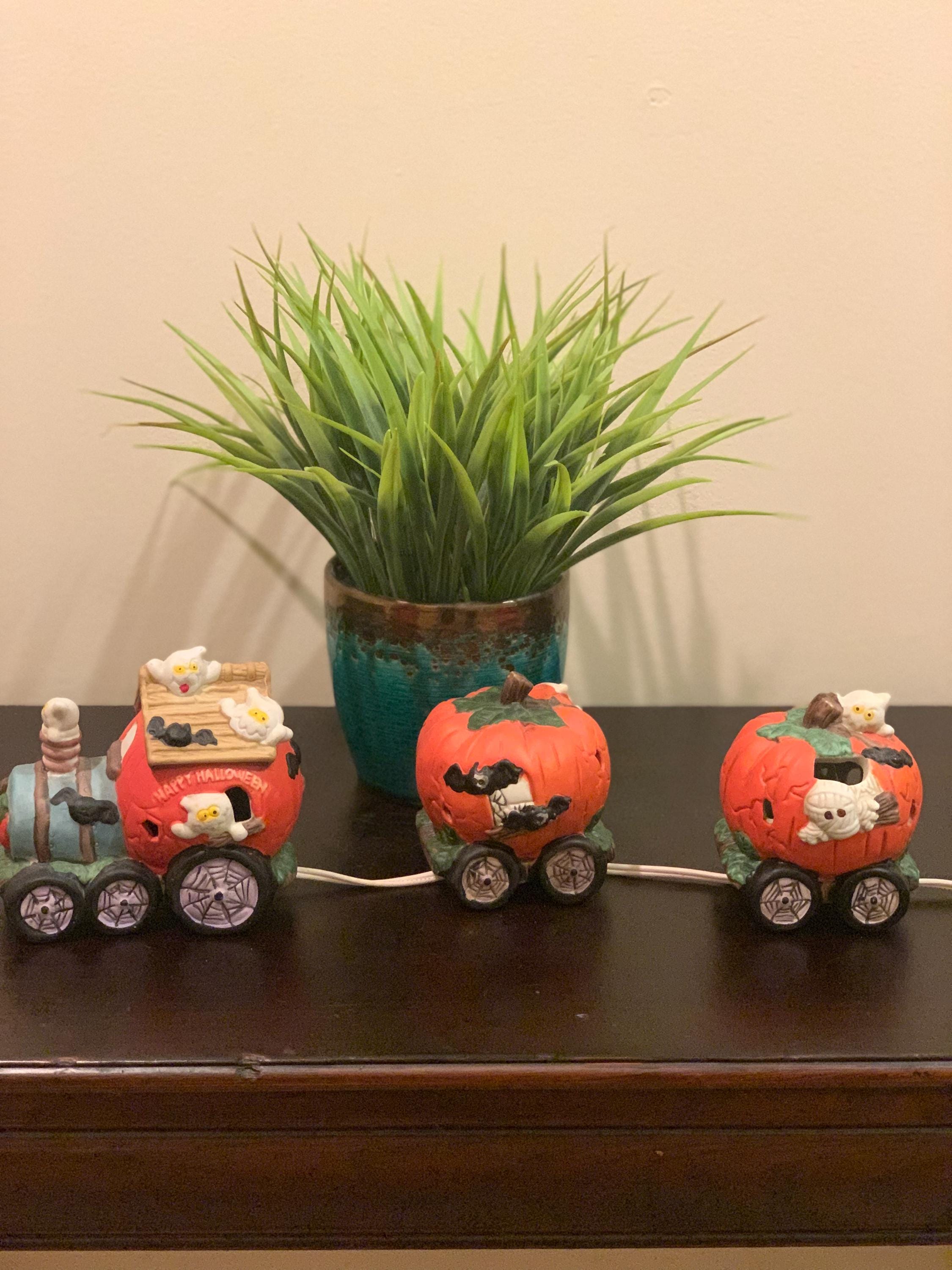 Vintage Haunted Haven Porcelain Halloween Train. Vintage Light up ...