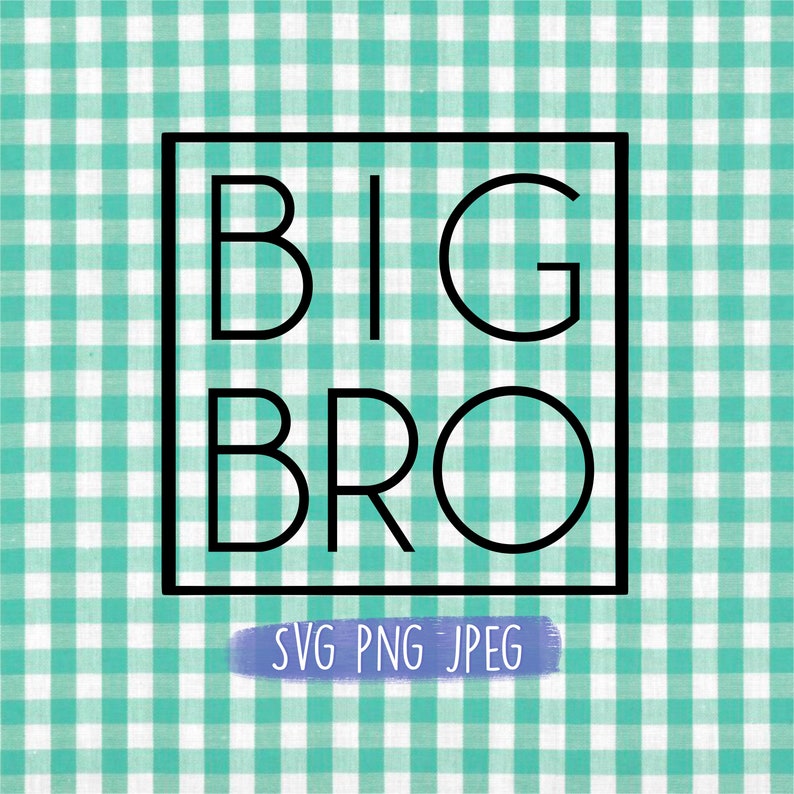 Big Brother Square SVG PNG JPEG Instant Download - Etsy