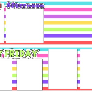 Rainbow Stripe Powerpoint Google Slides Templates for Teachers and ...