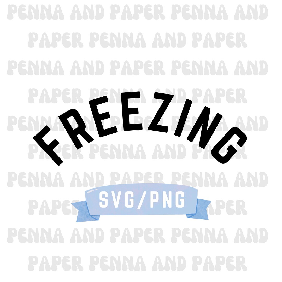 Freezing SVG PNG Instant Download - Etsy