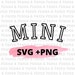 Mini Cute College Font SVG PNG Instant Download - Etsy