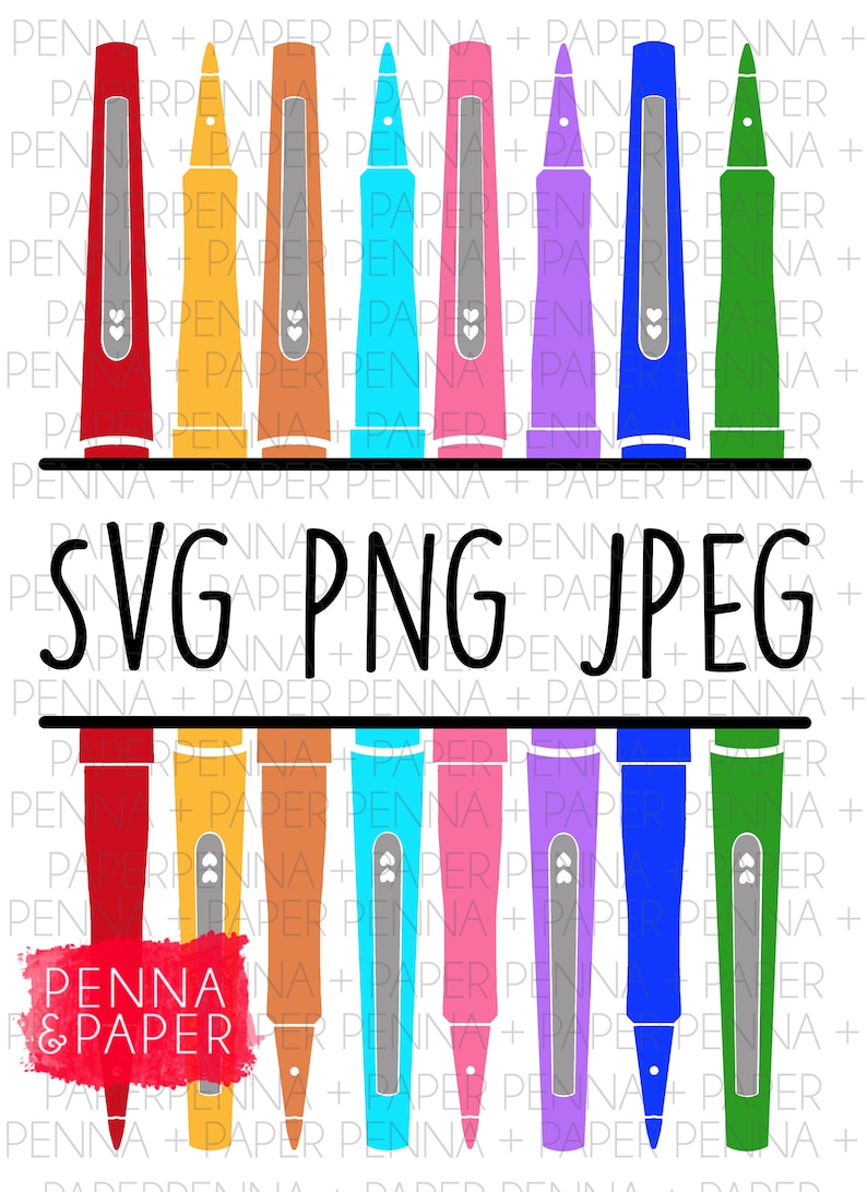 Teacher Flair Pens SVG PNG JPEG Instant Download - Etsy