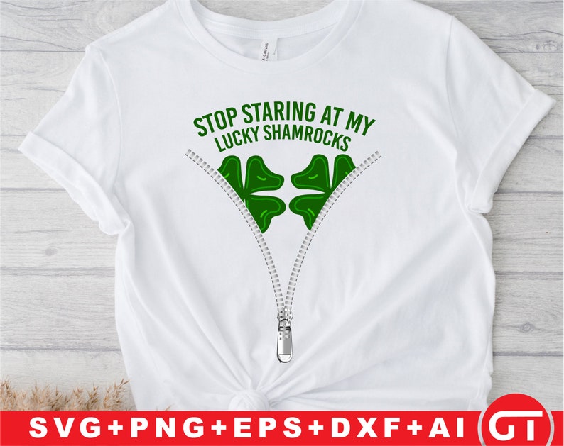 Funny Women St Patricks Day Svg Stop Staring at My Lucky - Etsy