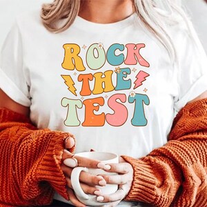 Rock the Test Svg Png , Testing Day Motivational Teacher Student Svg ...