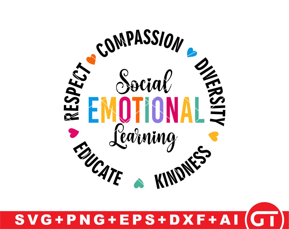Social Emotional Learning SVG Heart Counselor Teacher SEL Day - Etsy