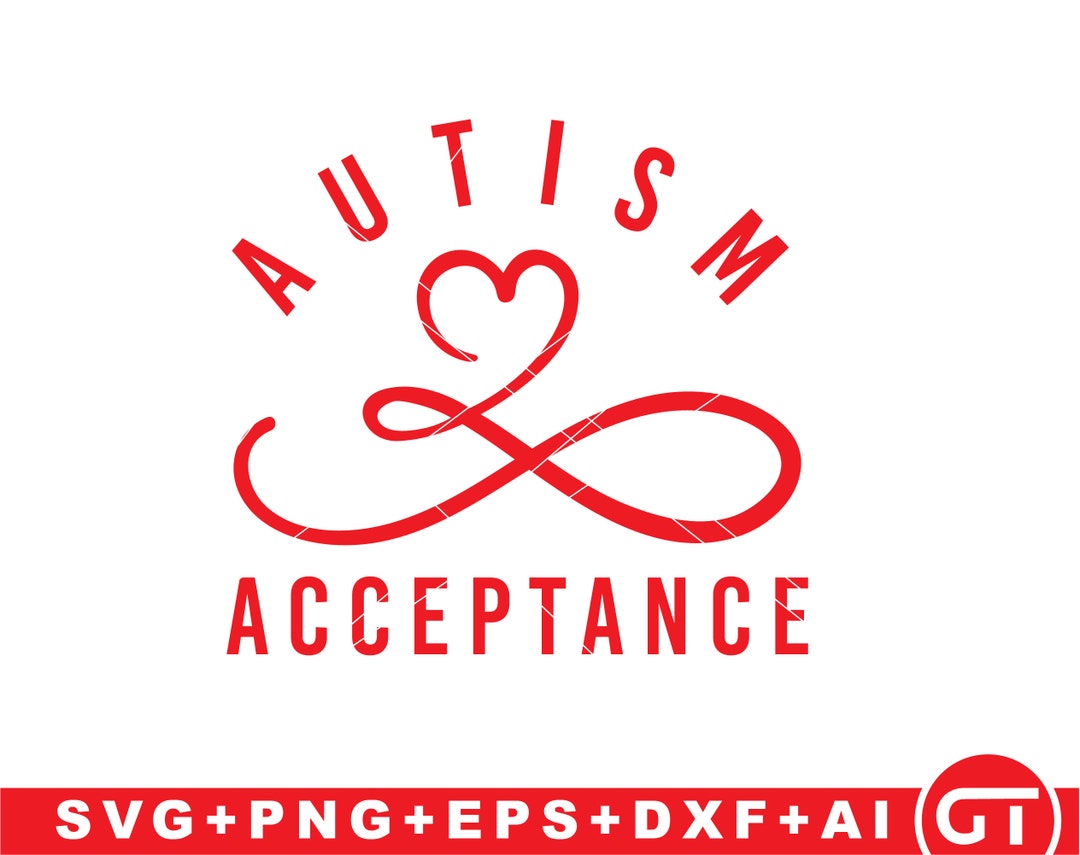 Red Instead Svg Autism Shirt Svg Autism Acceptance PNG World Autism ...