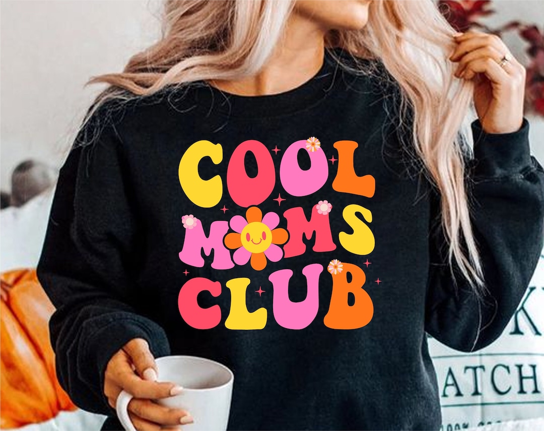 Cool Moms Club Svg Retro Groovy Mom Club Png Mothers Day Gift - Etsy
