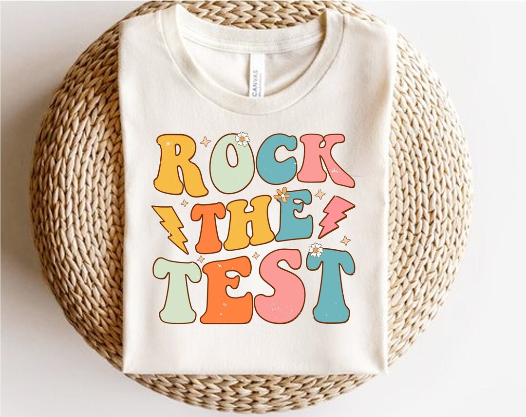 Rock the Test Svg Png , Testing Day Motivational Teacher Student Svg ...