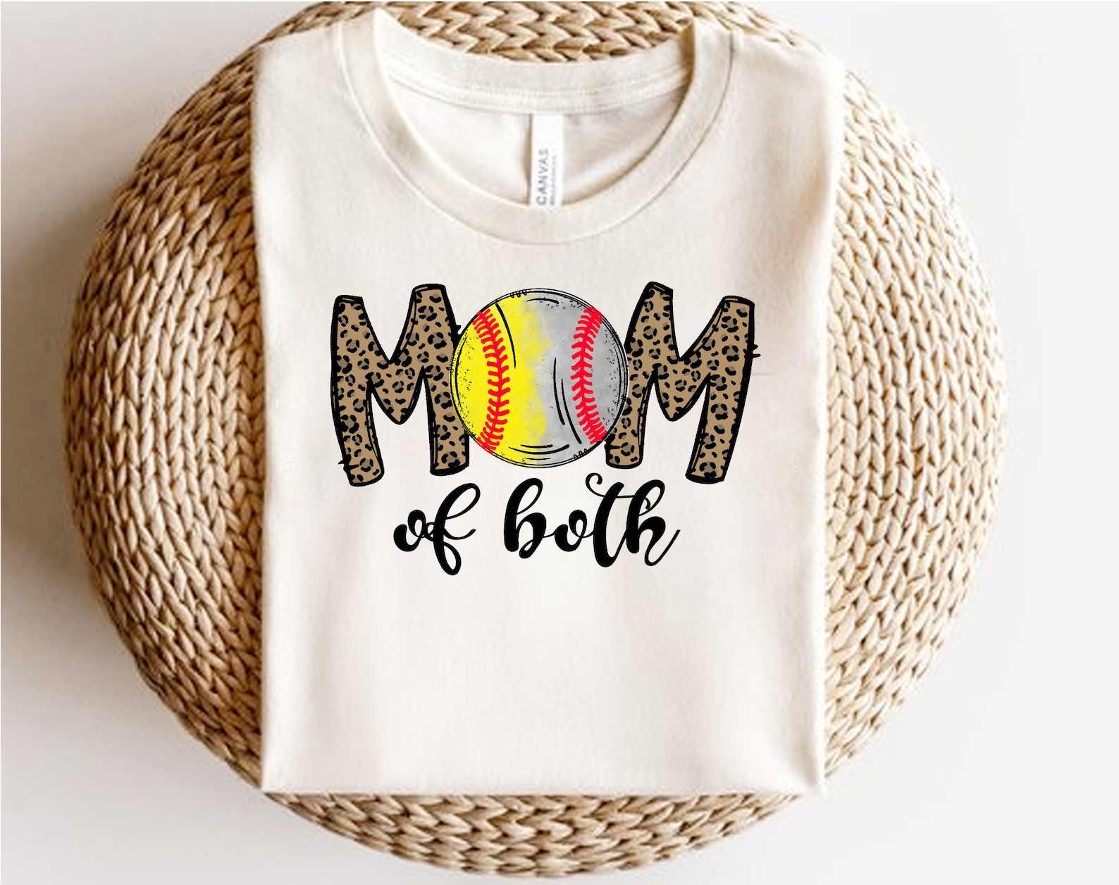 Bleached Mom of Both Png Leopard Baseball Mom Softball Mom Png - Etsy