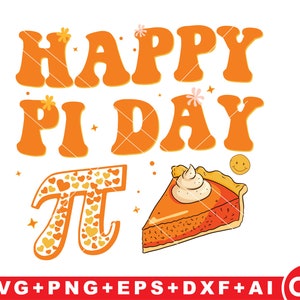Groovy Happy Pi Day Svg , Mathematics Math Teacher Svg Png , Pi Day 3. ...