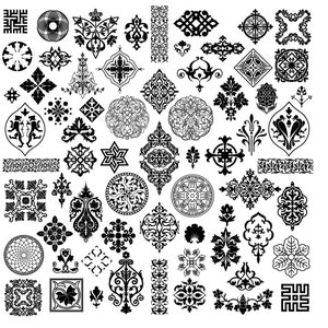 Decorative Mandala Svg Bundle Exquisite Pattern Border Svg - Etsy