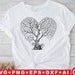 Tree Heart Art Svg Family Tree SVG Tree Silhouette Svg - Etsy