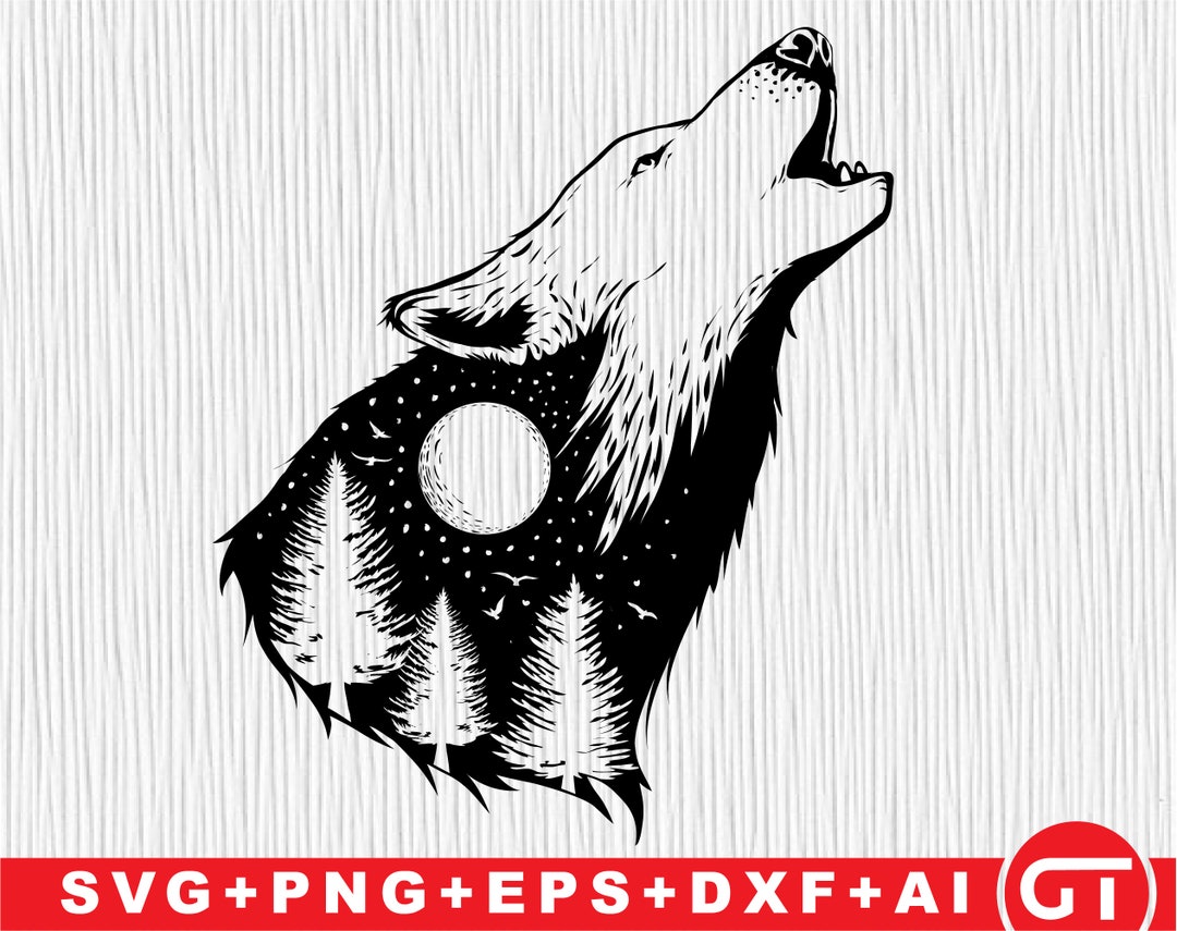 Mountain Wolf Svg, Wild Wolf Svg, Wolf Shirt Png , Wolf Cliparts , Wild ...