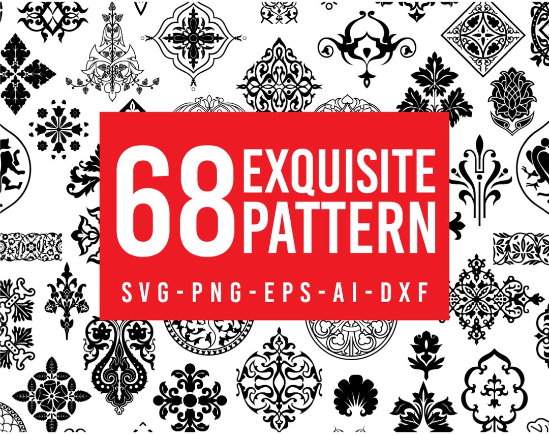 Decorative Mandala Svg Bundle , Exquisite Pattern Border Svg ...