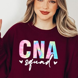CNA Squad Png , Appreciation Day Tie Dye for Women for Work Sublimation ...