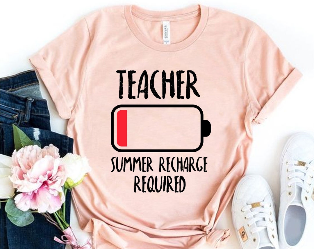 Teacher Summer Recharge Required Svg Last Day of School Women Svg ...