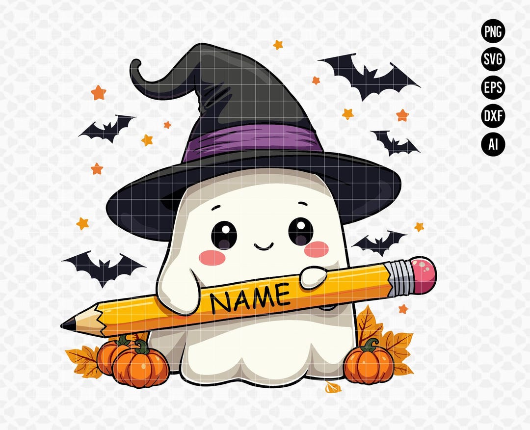 Retro Teacher Ghost Halloween SVG PNG, Spooky Teacher Svg File Shirt ...