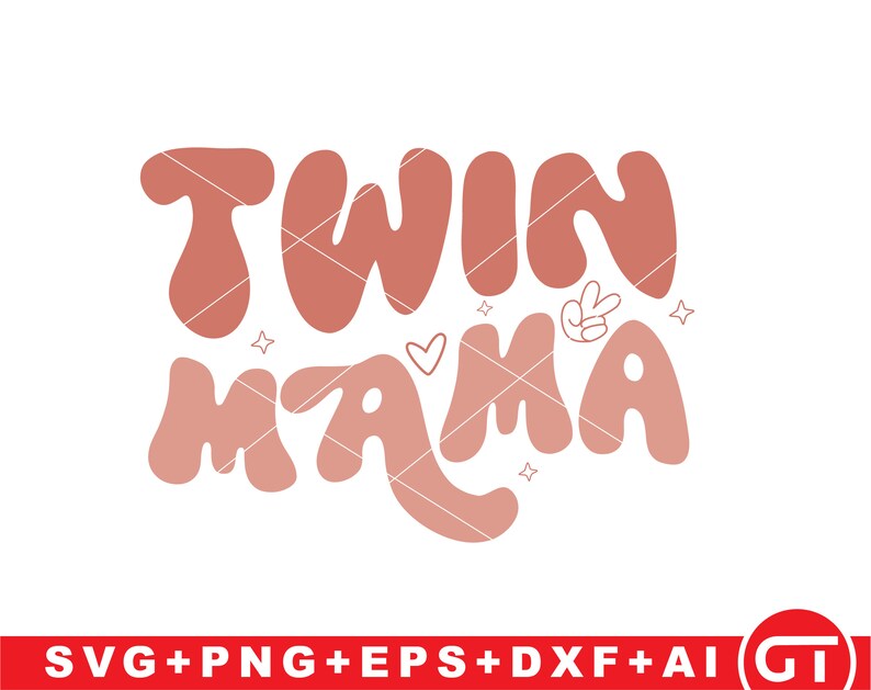 Twin Mom Svg Mom Twin Svg Twin Mama Png Mama of Twins - Etsy