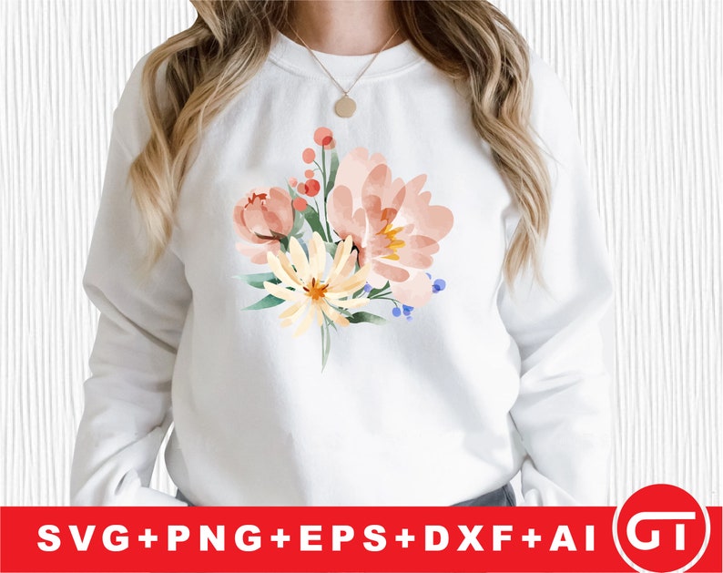 Vintage Floral Svg Digital Roses Clipart Vintage Flower PNG - Etsy