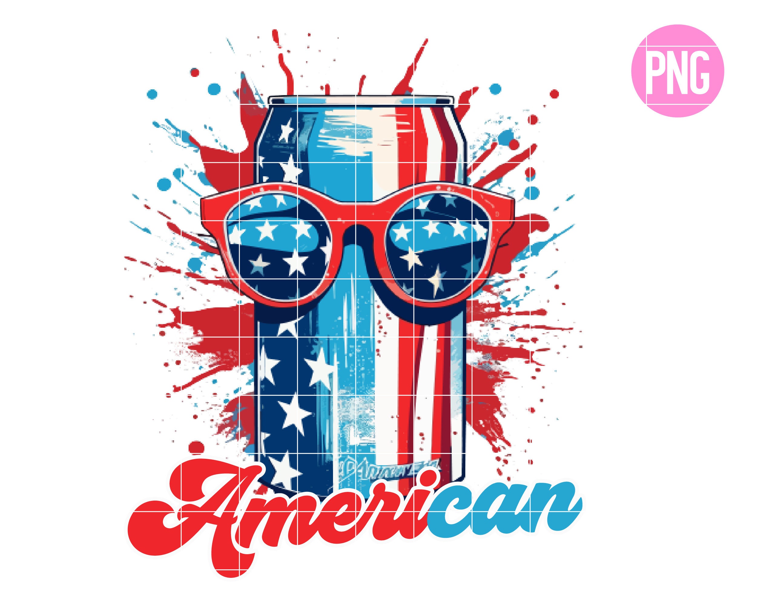 Ameri Can PNG Sublimation Design Png Beer Can American Flag - Etsy