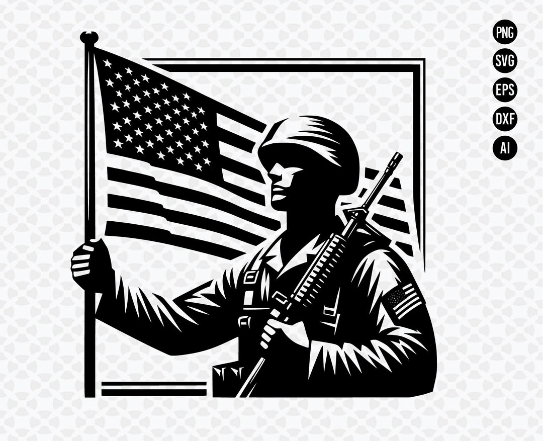 American Troops Svg, Army Svg, Military Svg , US Soldier SVG, Veteran ...