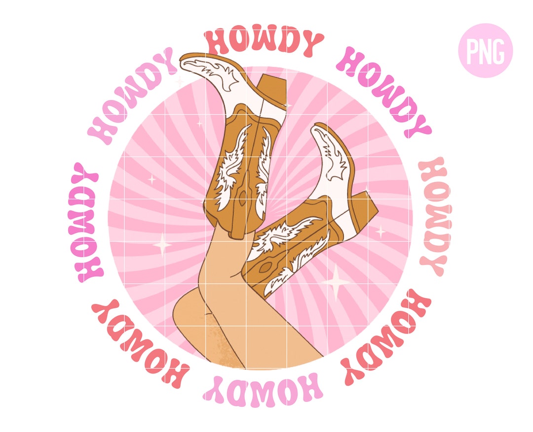 Vintage Howdy Rodeo Png Western Country Png Southern Cowgirl Png ...