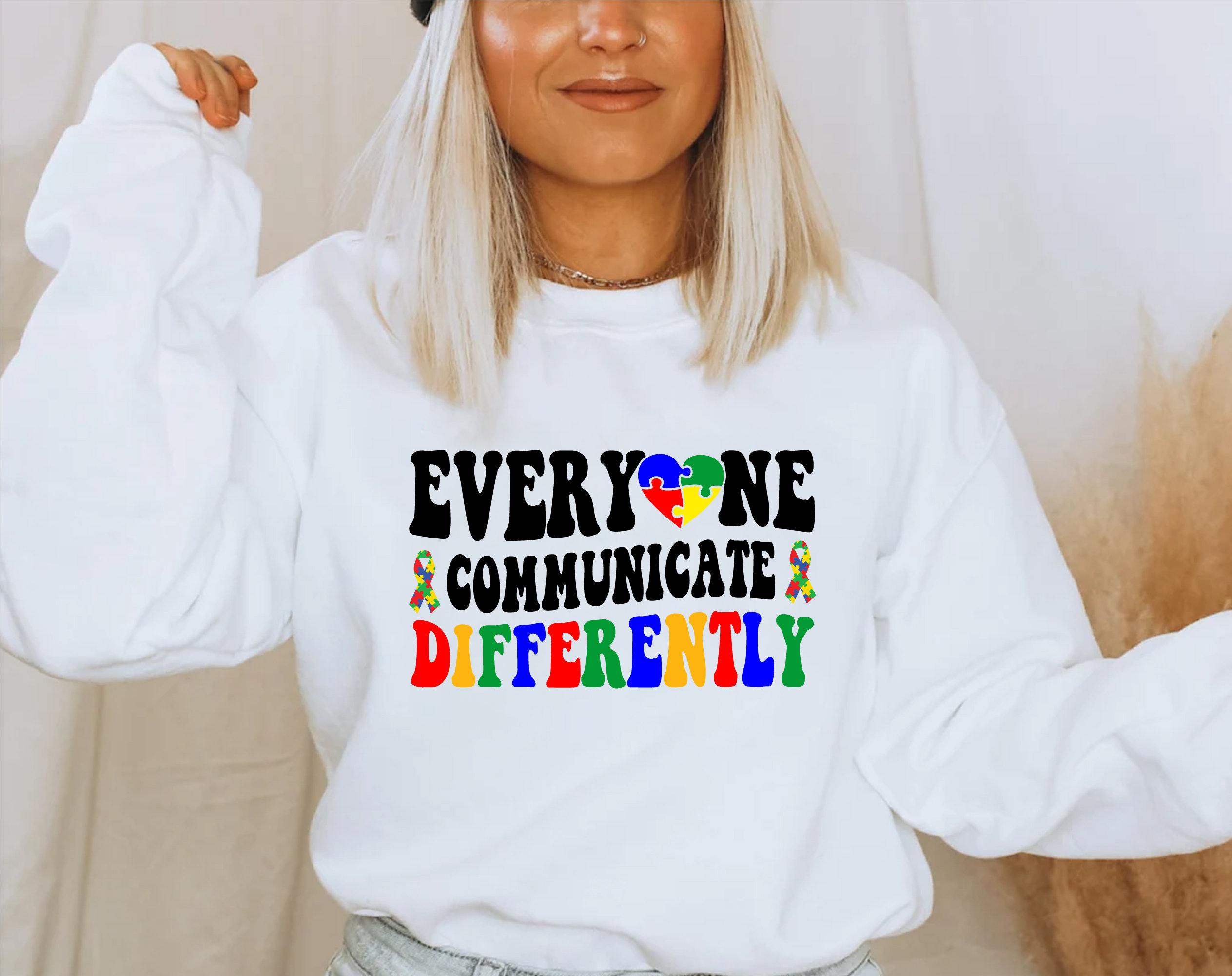 Everyone Communicate Differently World Autism Awareness - Etsy