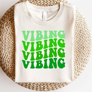 Green Vibing SVG Green Color Graphic Vibes Only Svg Cut File Summer ...