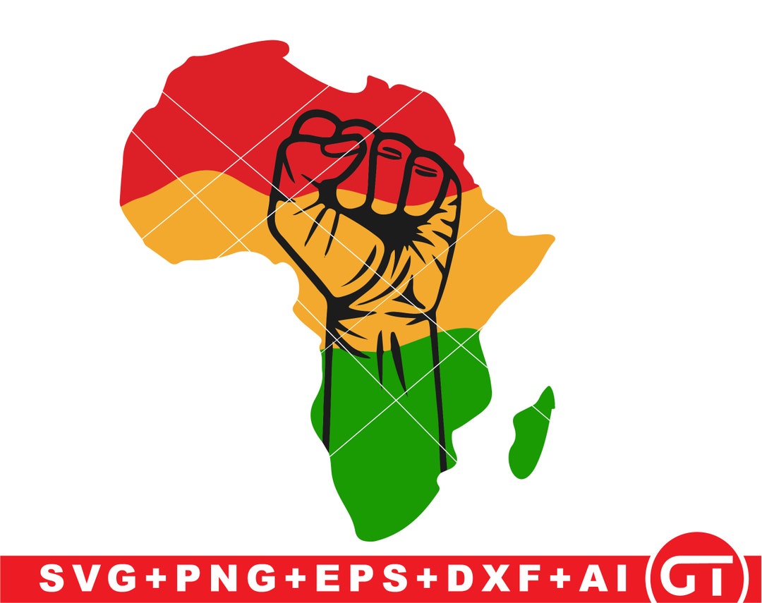 Strong African Map Svg , Black History Month SVG , Black Lives Matter ...