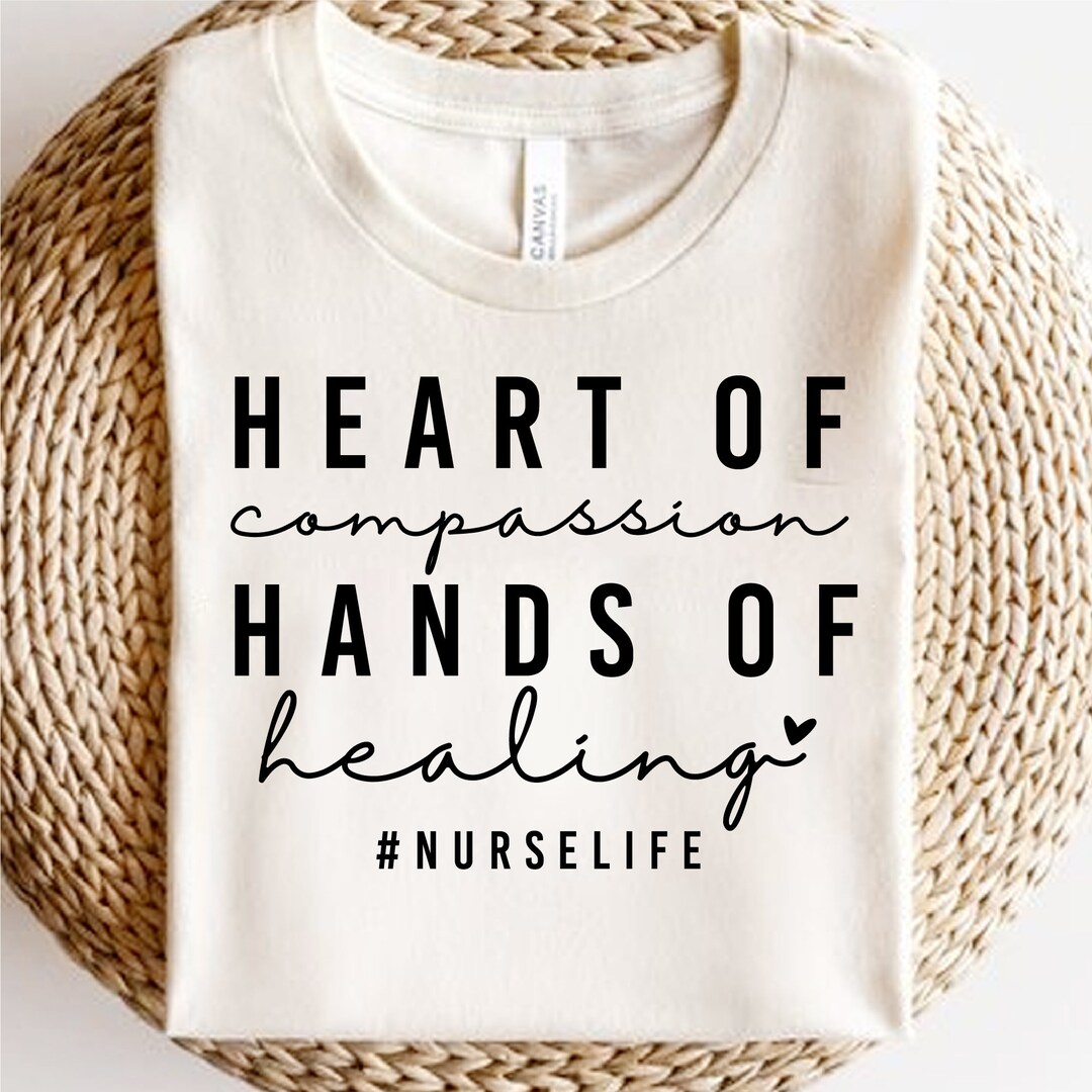 Heart of Compassion Hands of Healing Nurse Life Svg Eps Png , Nurse ...
