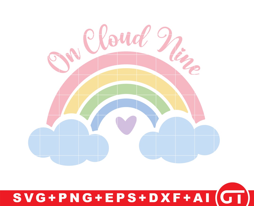 On Cloud Nine Svg , 9th Birthday Svg, 9th Birthday PNG SVG, Hello Nine ...