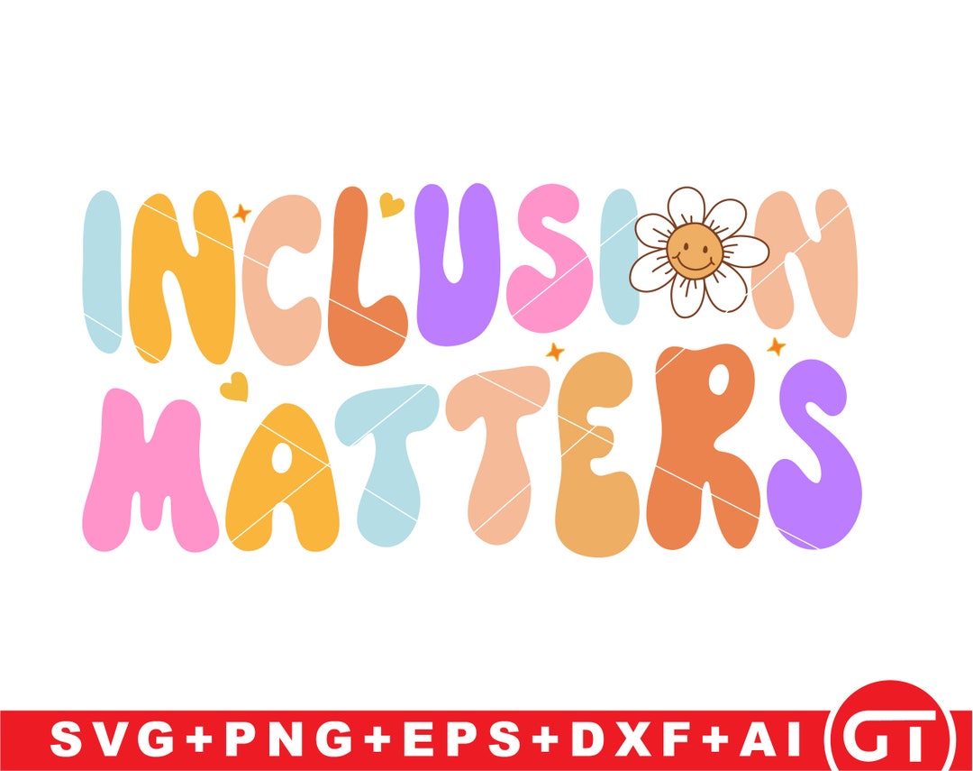 Inclusion Matters Svg Special Education Autism Awareness - Etsy