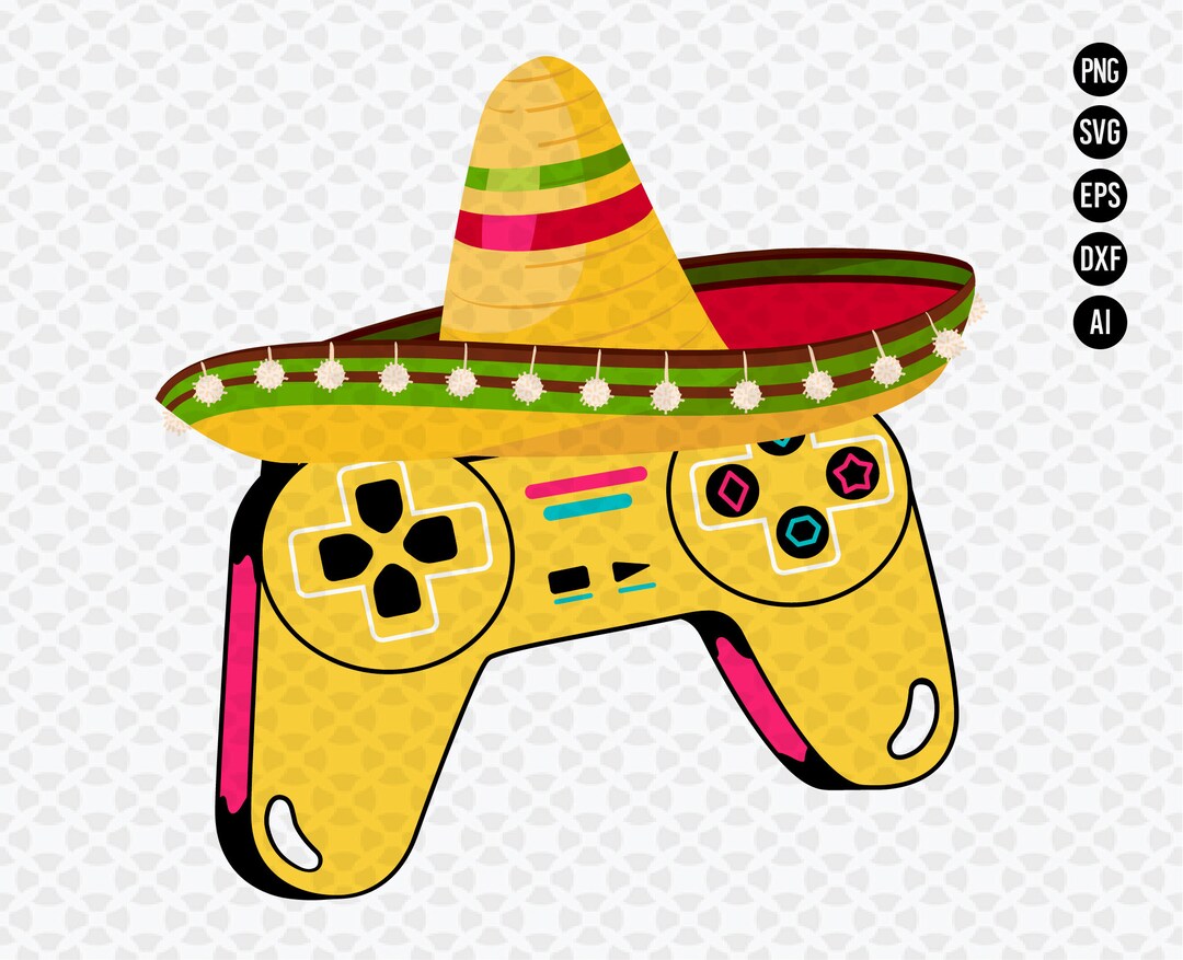 Funny Video Game Controller SVG PNG, Mexican Cinco De Mayo Fiesta Video Game Svg File Shirt ...