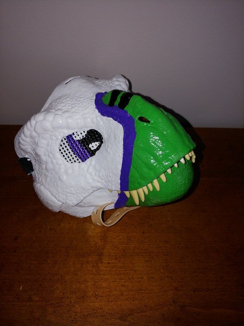 Custom Painted T-rex Dino Mask Commission: You Provide the Design or ...