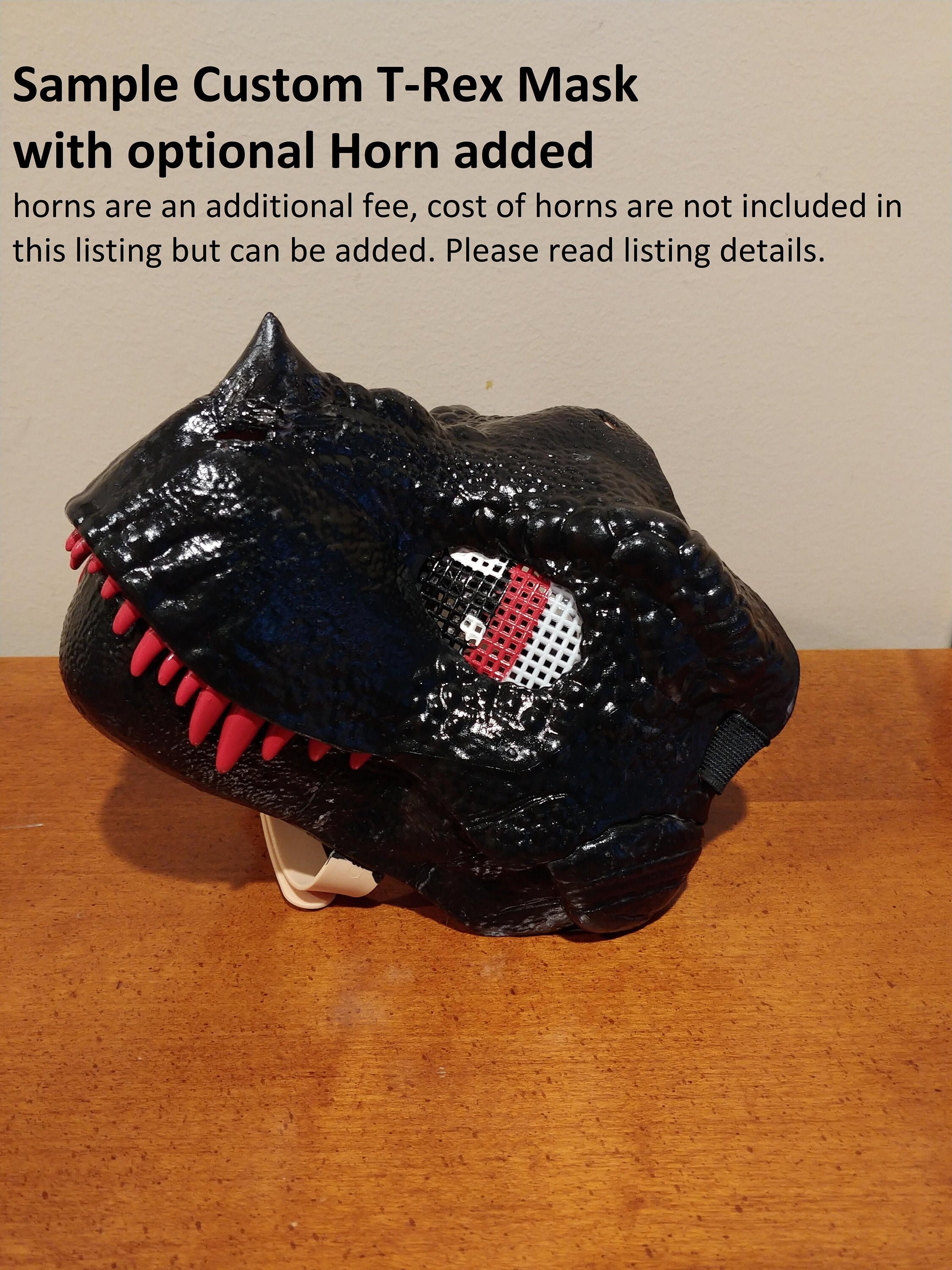 Custom Painted T-rex Dino Mask Commission: You Provide the Design or ...