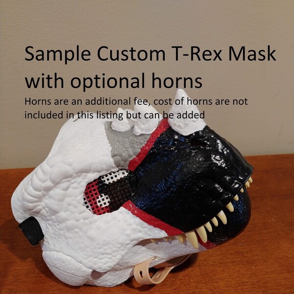 Dino Mask Painted - Etsy