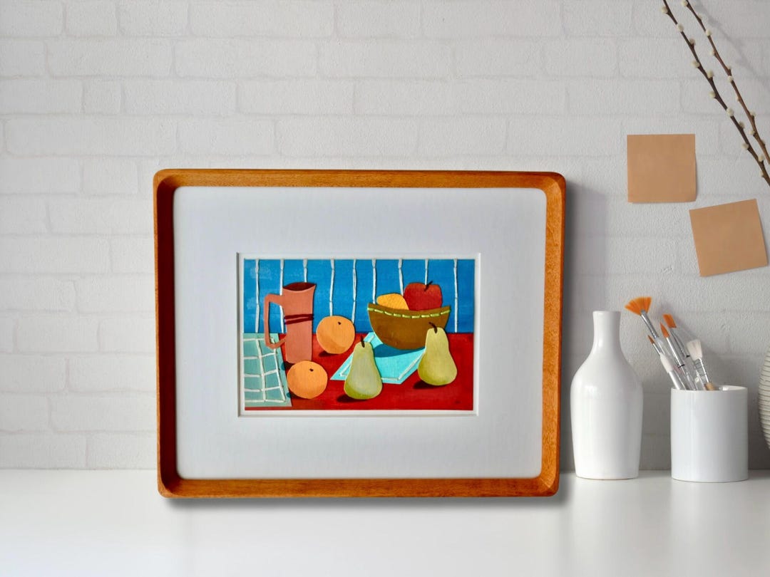 Original Mixed Media Art, “fresh Start,” Collage and Embroidery, Framed ...