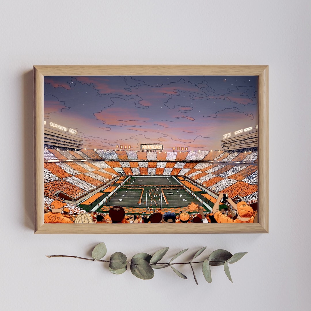 Neyland Stadium Poster With Vols Letters | UT Knoxville Football ...