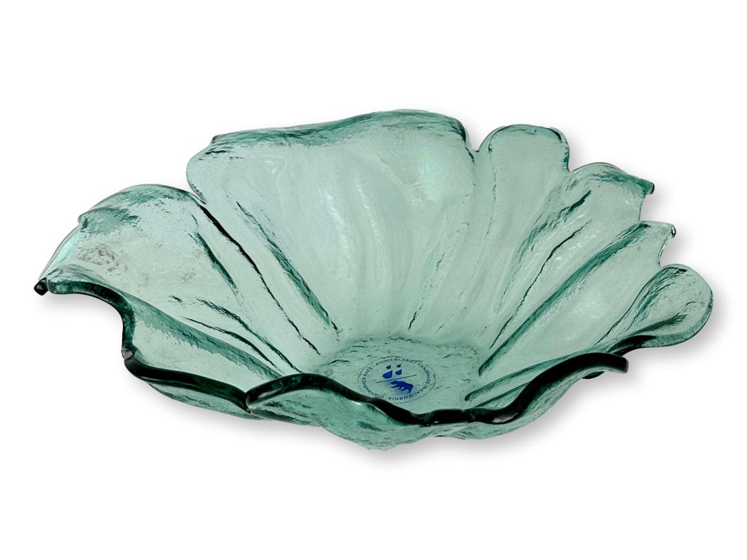 Large Annieglass Water Lily Bowl - Etsy