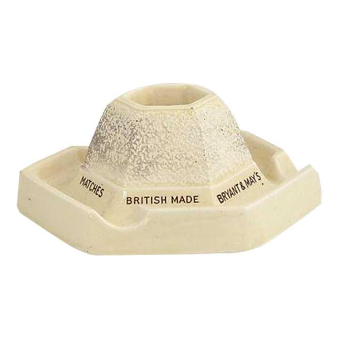 Midcentury English Minton's Bryant & Mays Matches Matchstriker W ...