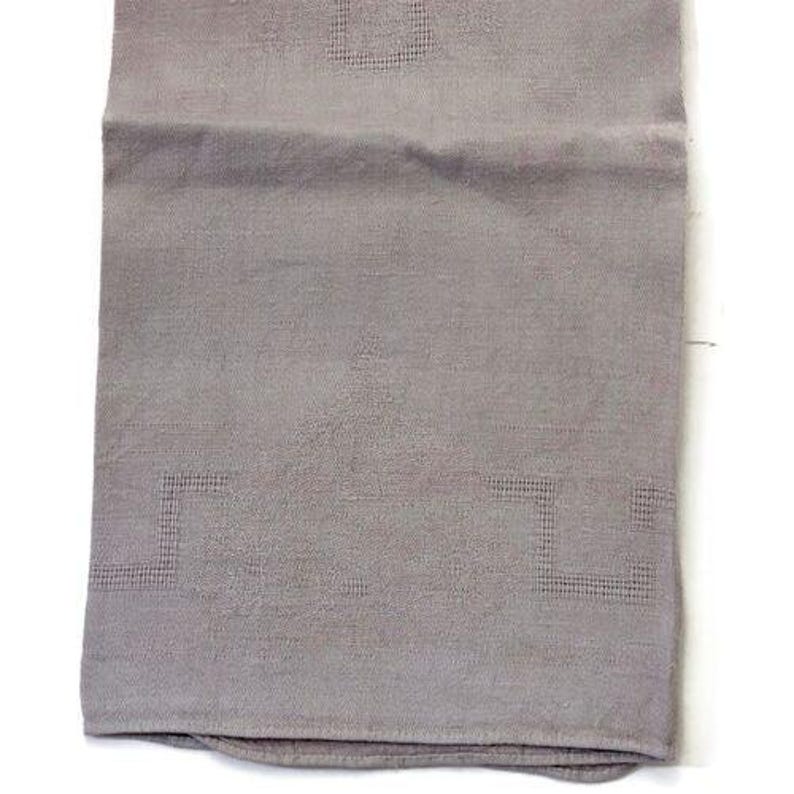 1920s Art Deco French Linen Dinner Napkins W/ Hand-stitched "v S ...