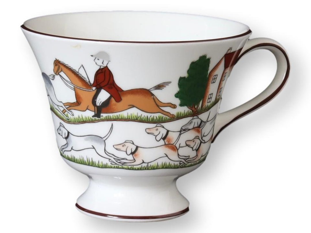 Vintage Coalport Hunting Scene Tea Cup - Etsy