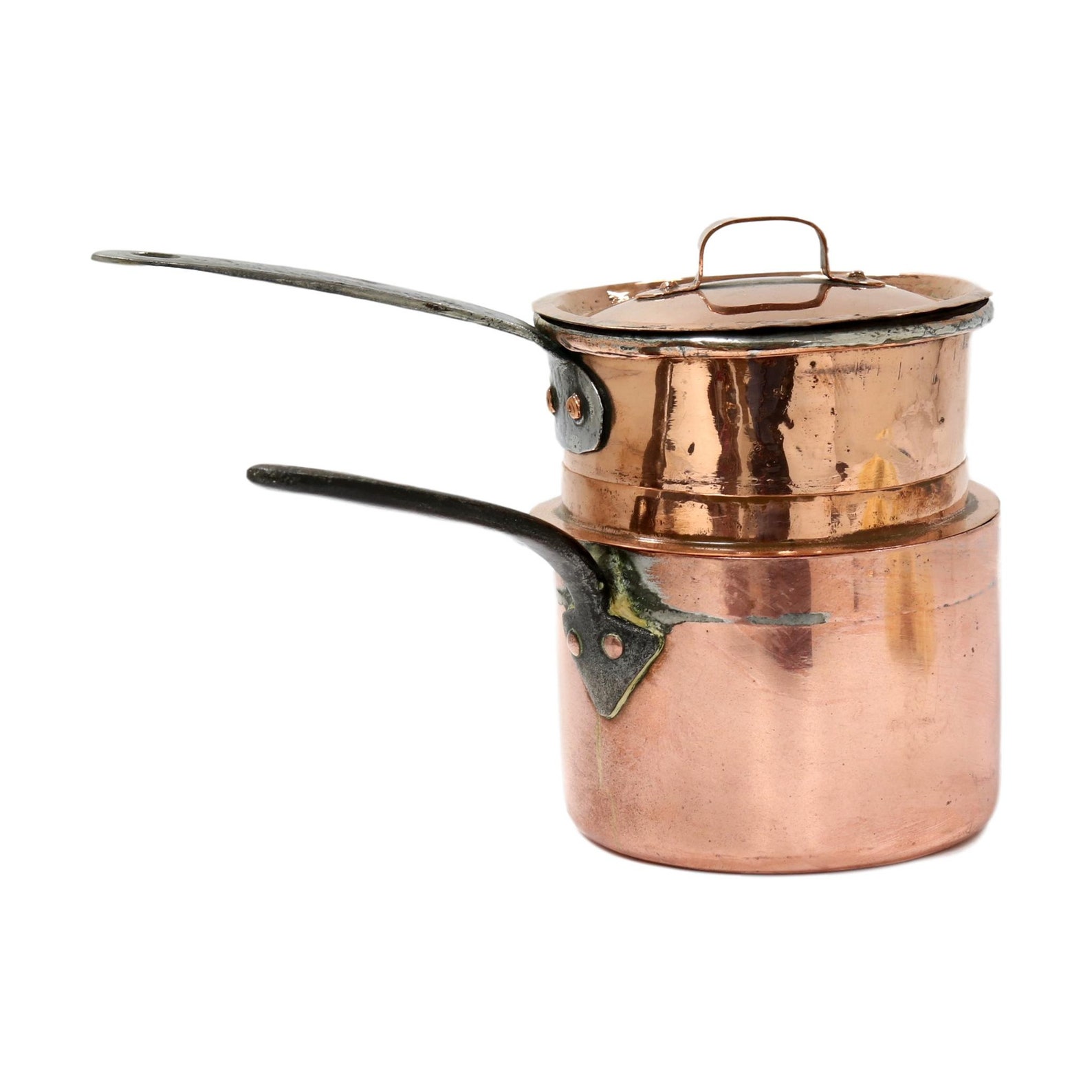 19th-c. Heavy Copper Double Boiler - Etsy Sweden